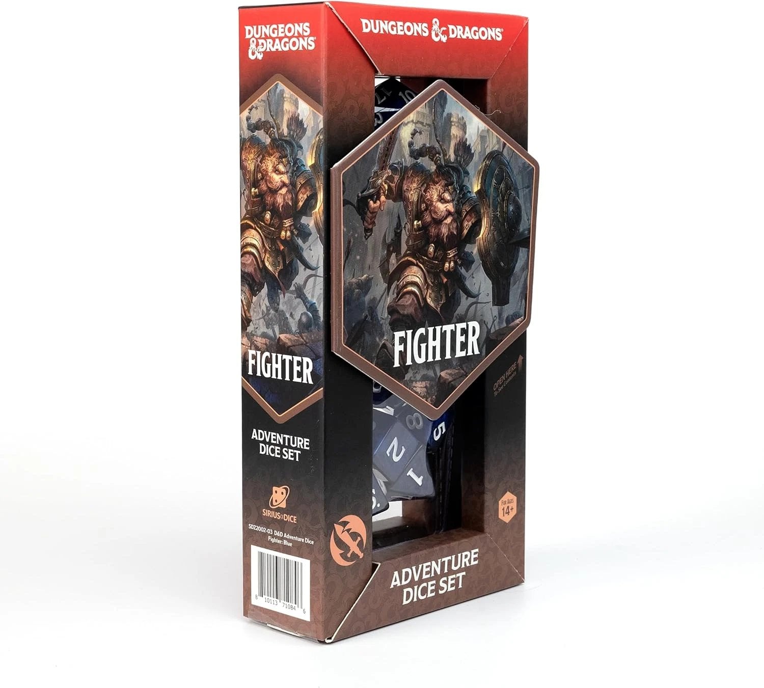 D&D Fighter Class Dice Set – Blue | Official Dungeons & Dragons Access – COLLECTION REALM