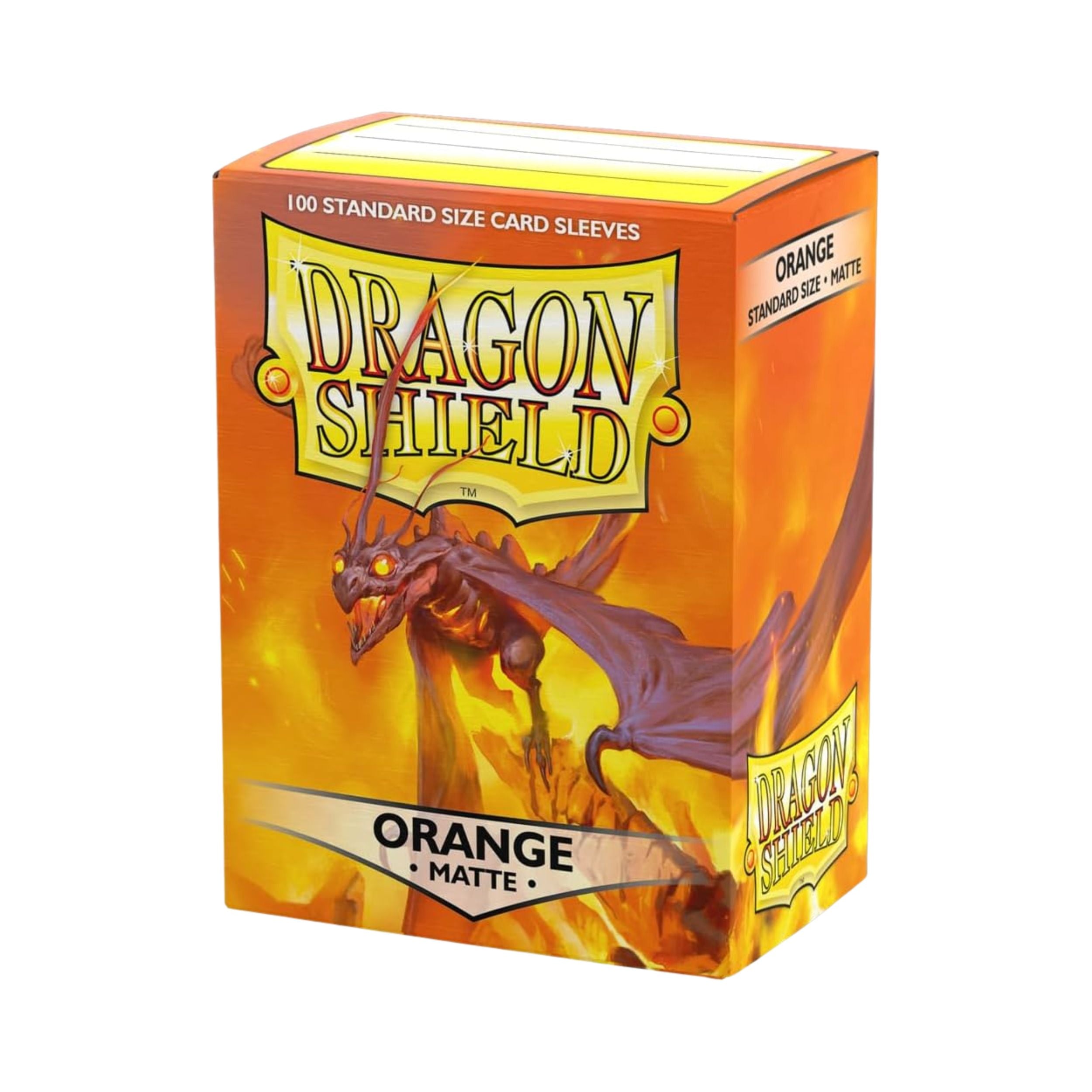Dragon Shield Card Sleeves Orange Matte Standard Size Trading Card Pro ...