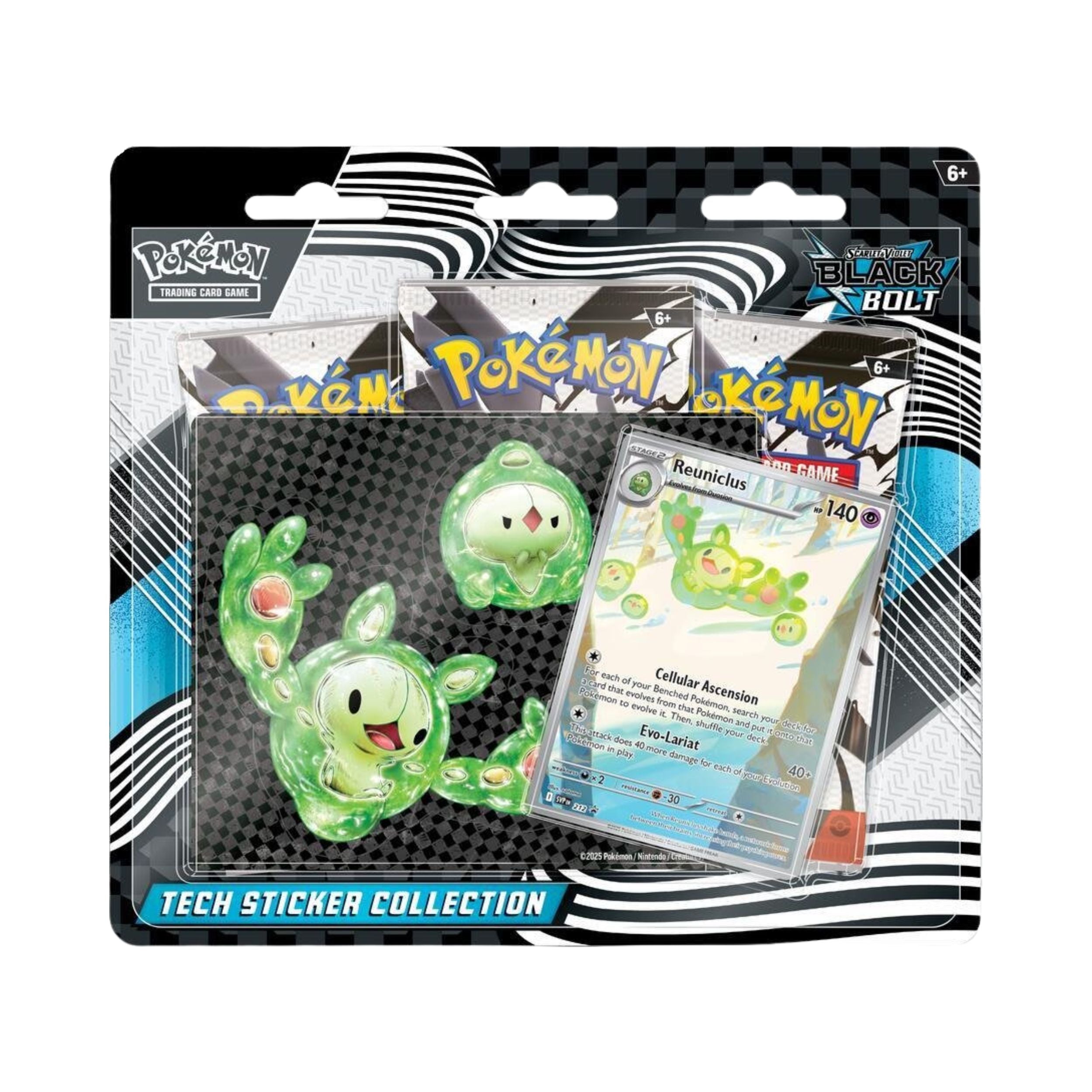 Pokémon TCG Scarlet and Violet – Black Bolt Tech Sticker Collection ...