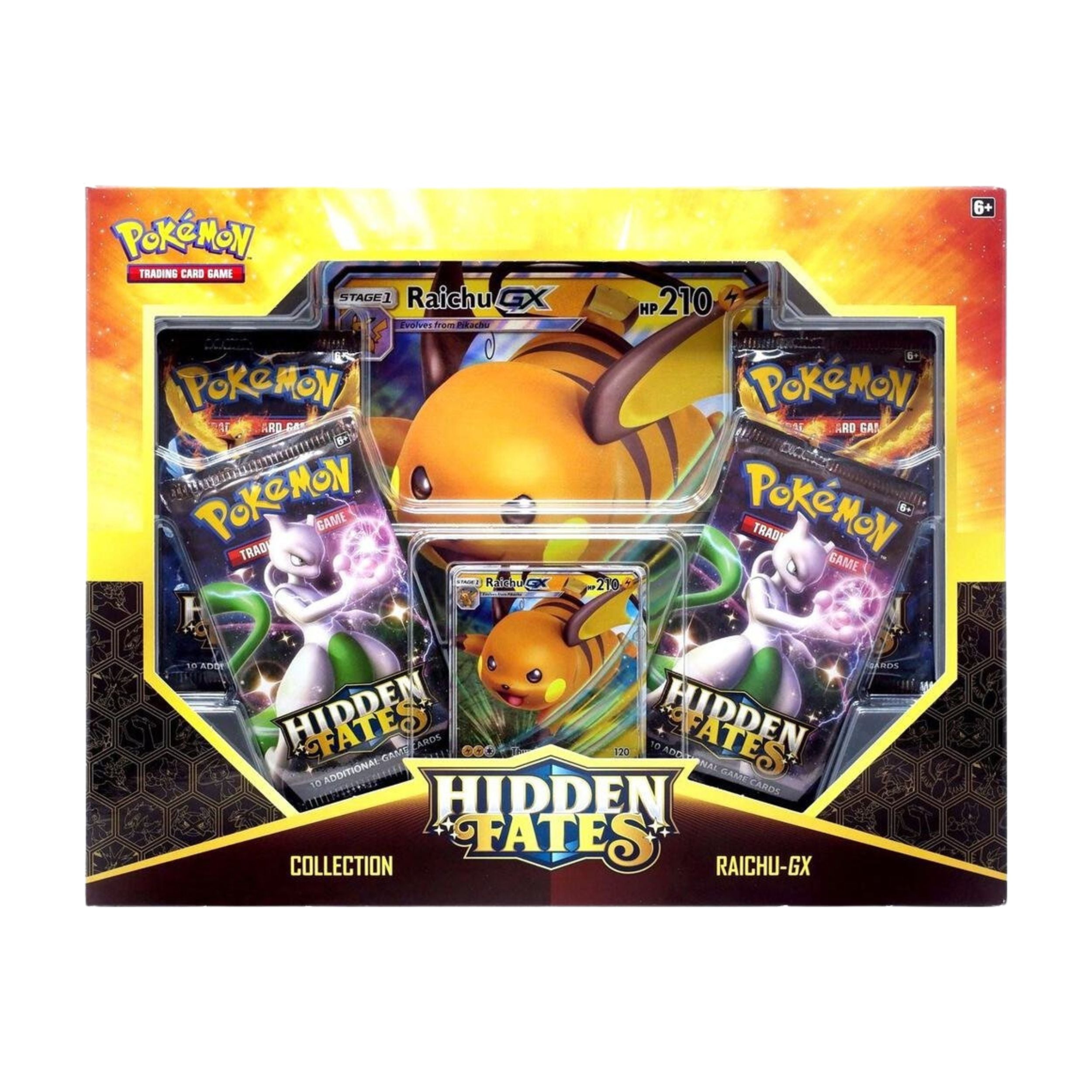Pokemon TCG Hidden Fates Raichu GX Collection Box Sealed Pokemon Cards ...
