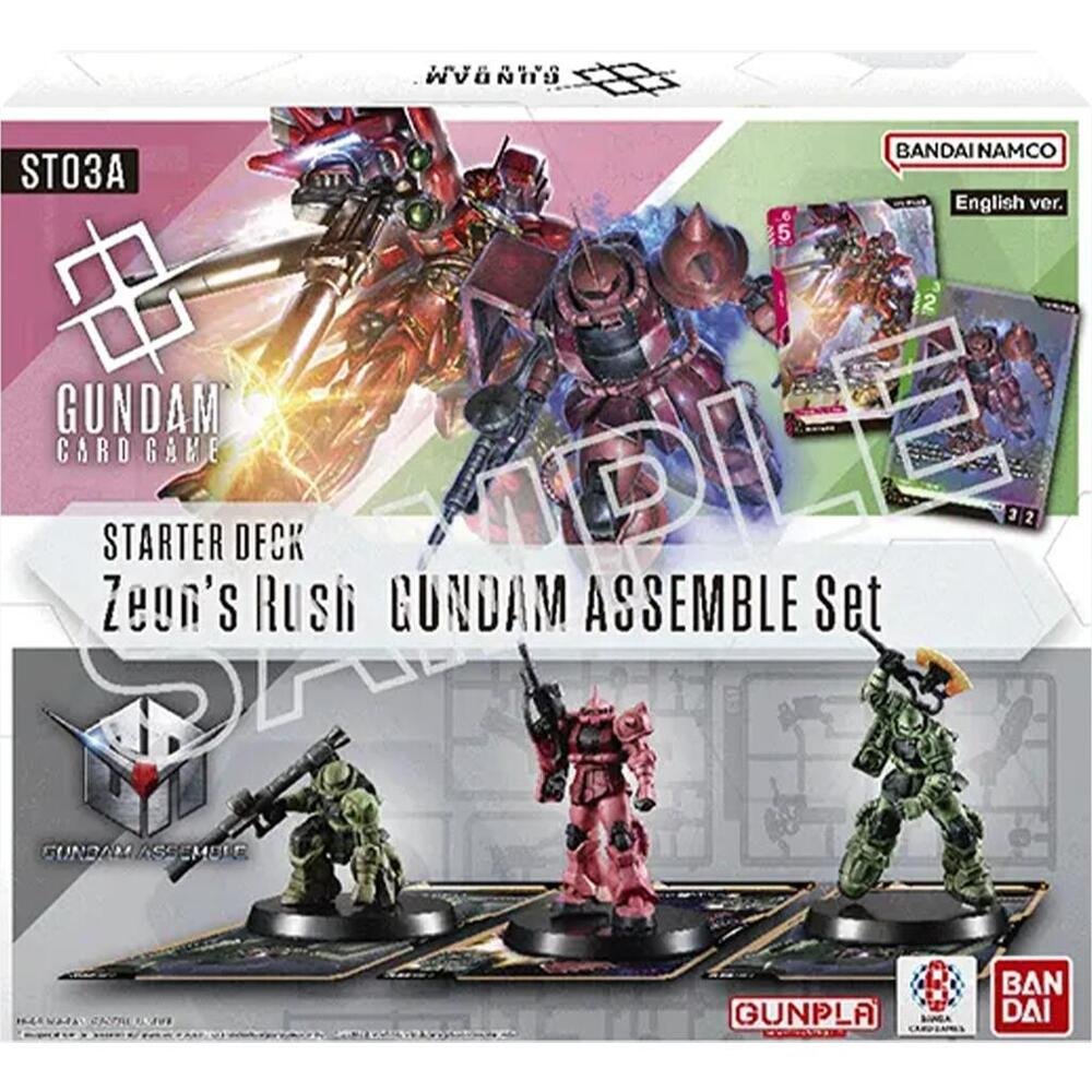 Gundam TCG Assemble Set Starter Deck 03 ST03A - Zeon's Rush (English V ...